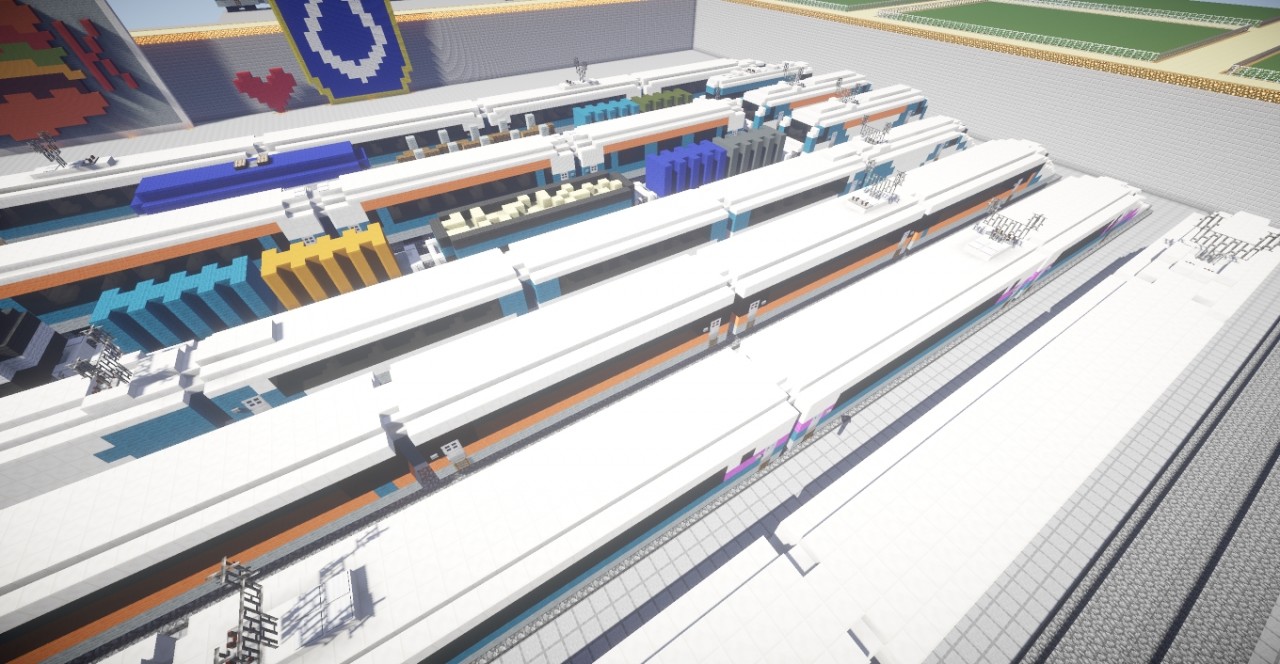 Collection of Trains (Galaxy Concept) Minecraft Map