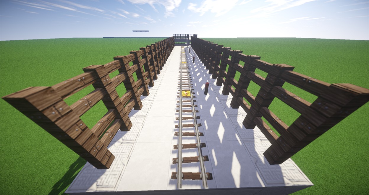 Anti Mob Land Walkway Template(Straight) Minecraft Map