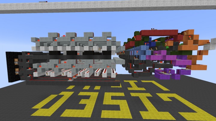 Binary to BCD Converter (SS, Sequential) Minecraft Map