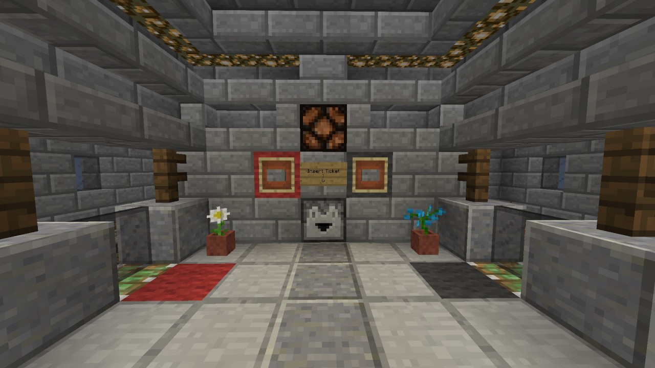 Automatic Train Station with Ticket System [vanilla] Minecraft Map