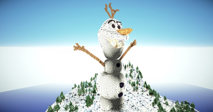Minecraft Timelapse - Disney's Frozen: Olaf Minecraft Map
