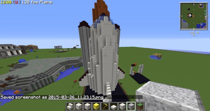Space shuttle Minecraft Map