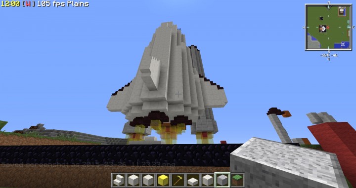Space shuttle Minecraft Map