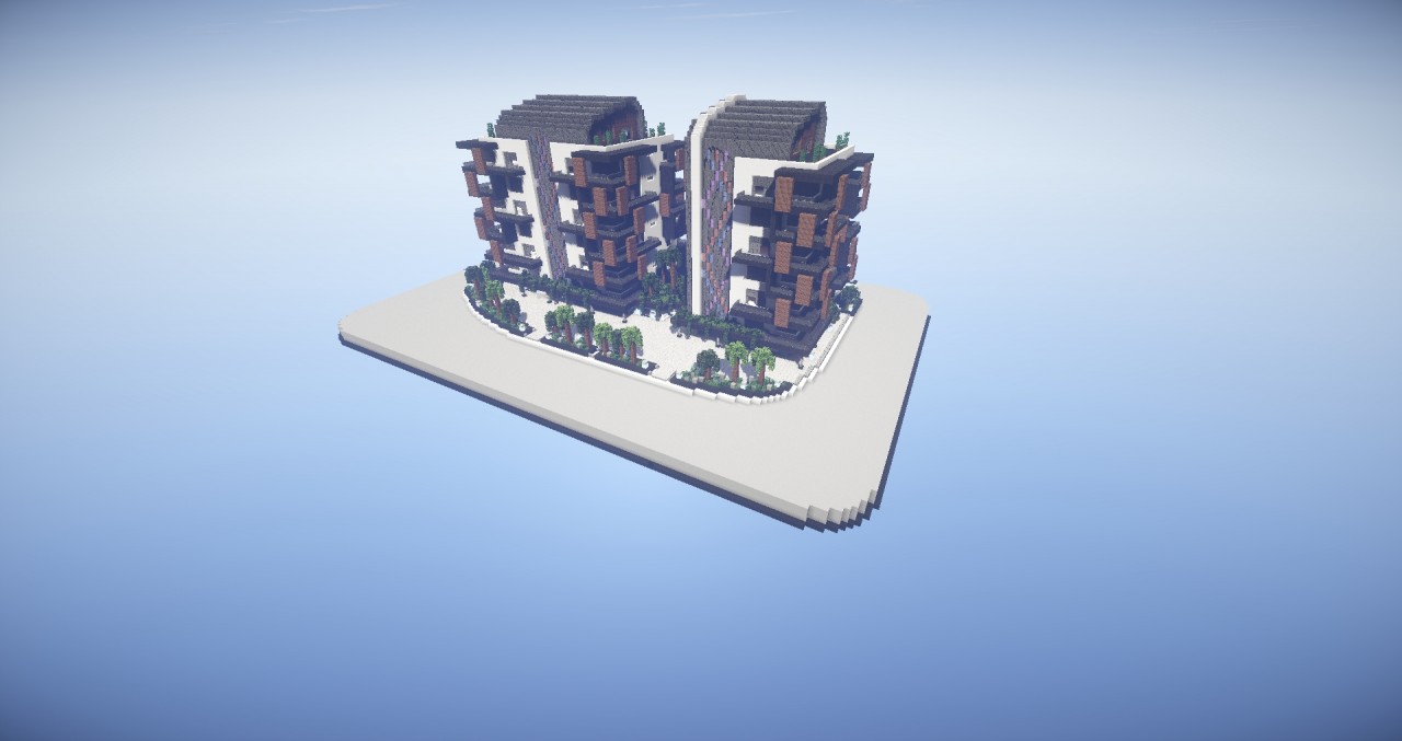 Modern Appartement Double Towers Minecraft Map