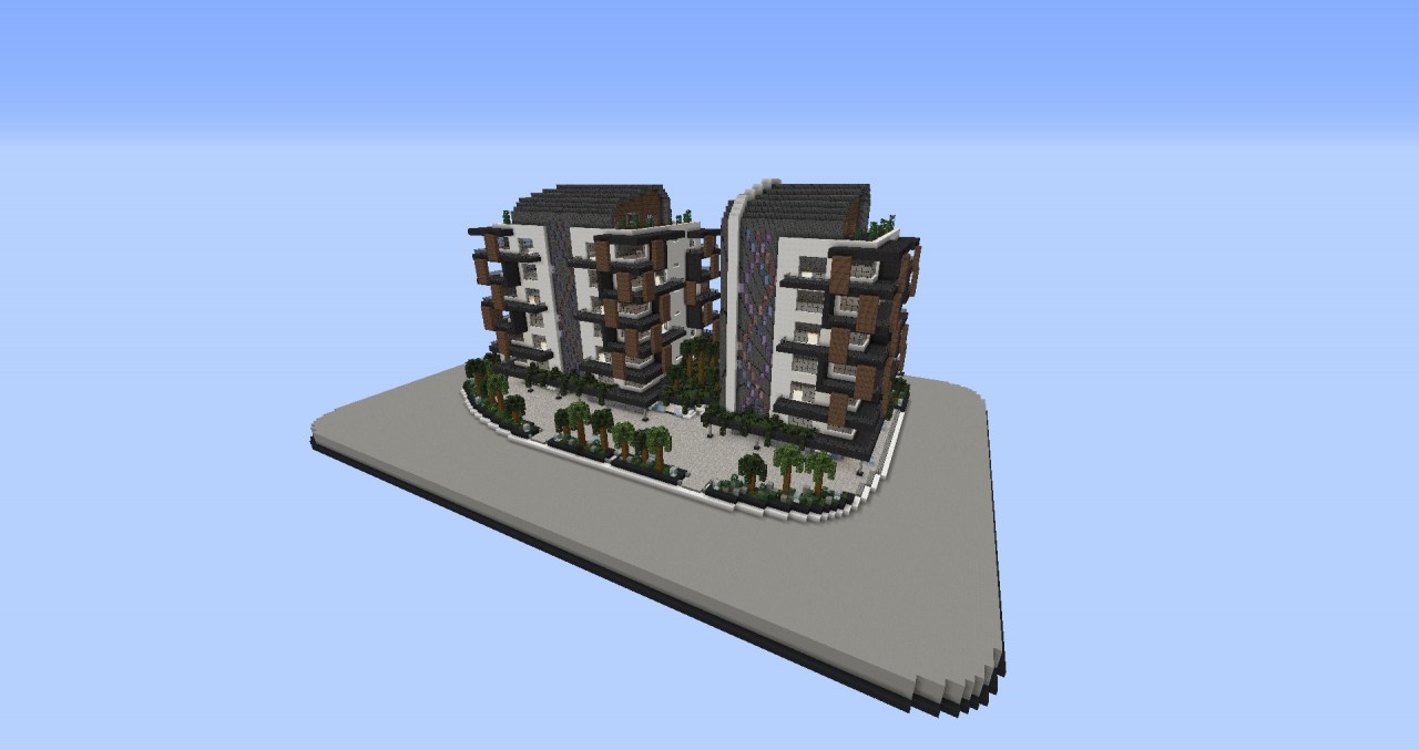 Modern Appartement Double Towers Minecraft Map