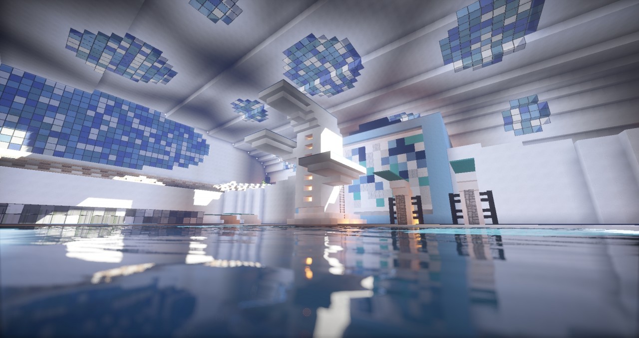 Olympic swimming pool Minecraft Map