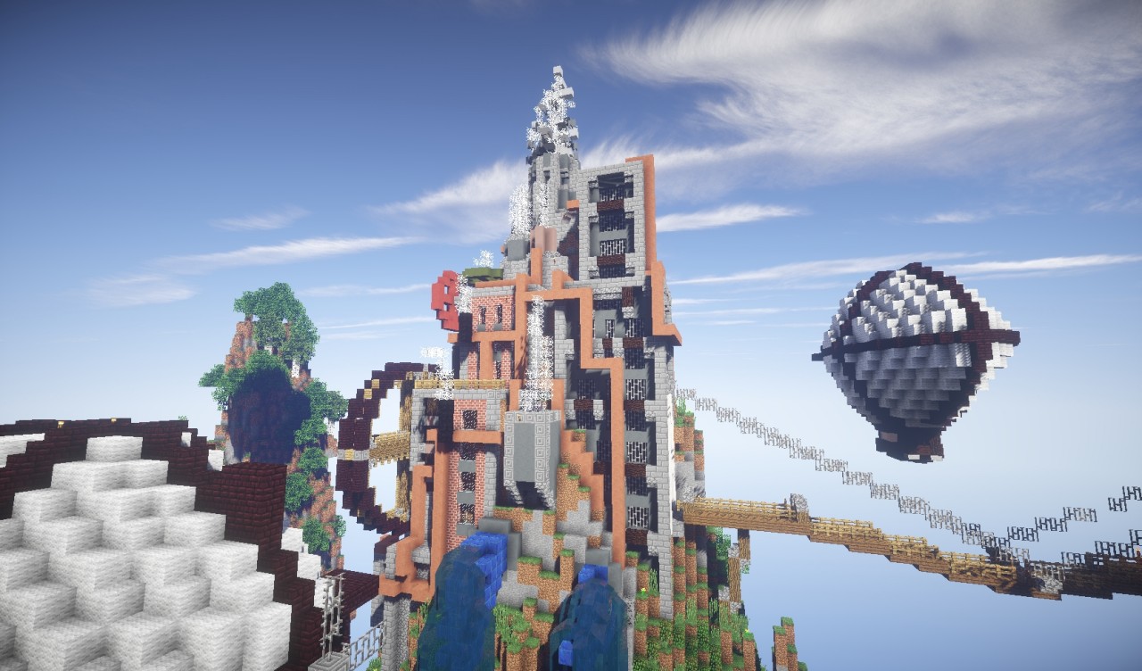Steam Punk Sky Build Minecraft Map