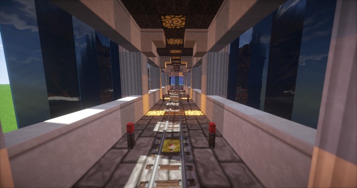 Water Covered Walkway Template (corner) Minecraft Map