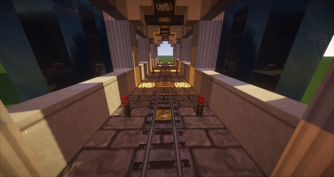 Water Covered Walkway Template (Straight) Minecraft Map