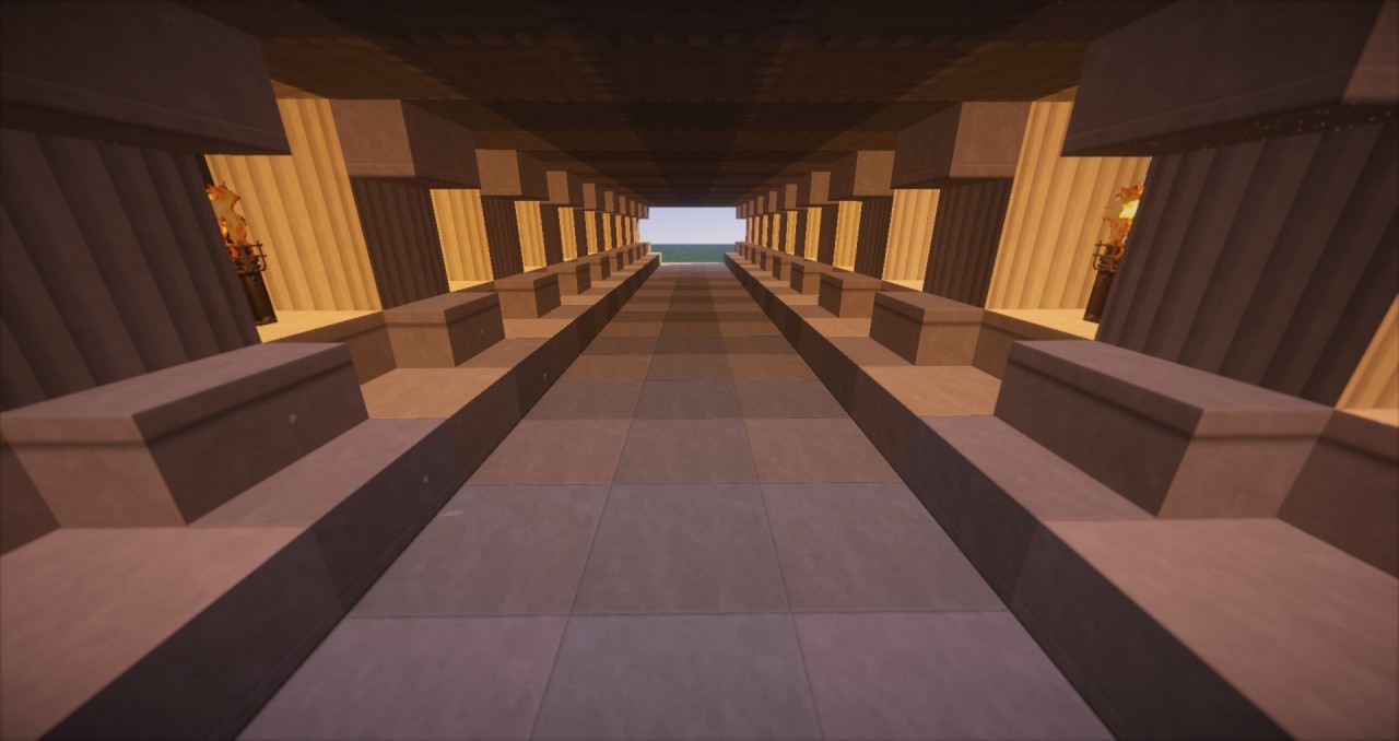 Water Covered Walkway Template (Straight) Minecraft Map