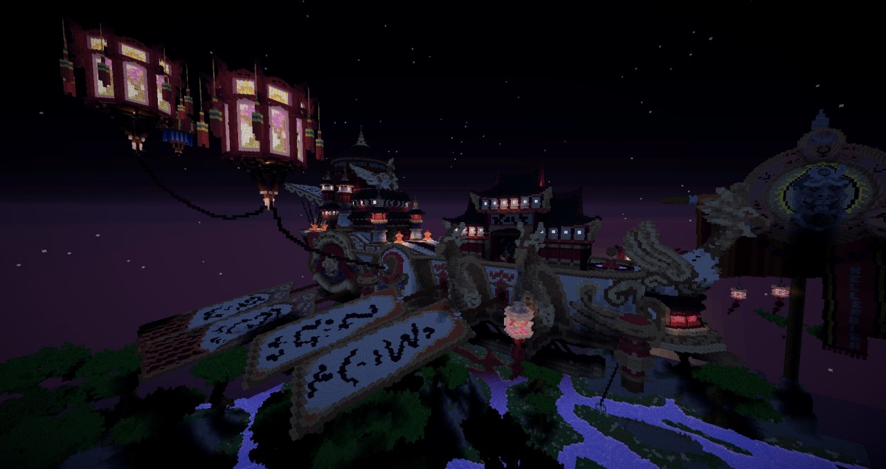 Khandro the flying temple Minecraft Map