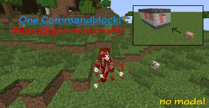 One-Commandblock -> Vanilla Bleeding! Minecraft Blog
