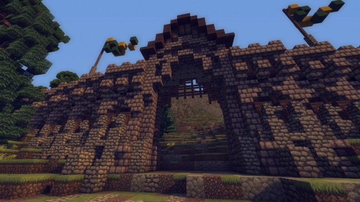 Medieval Gate/Wall Minecraft Map
