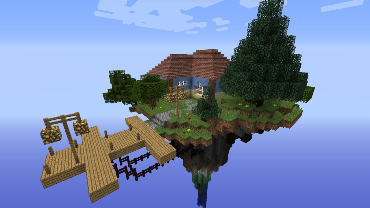 Floating Island Player Home Minecraft Map