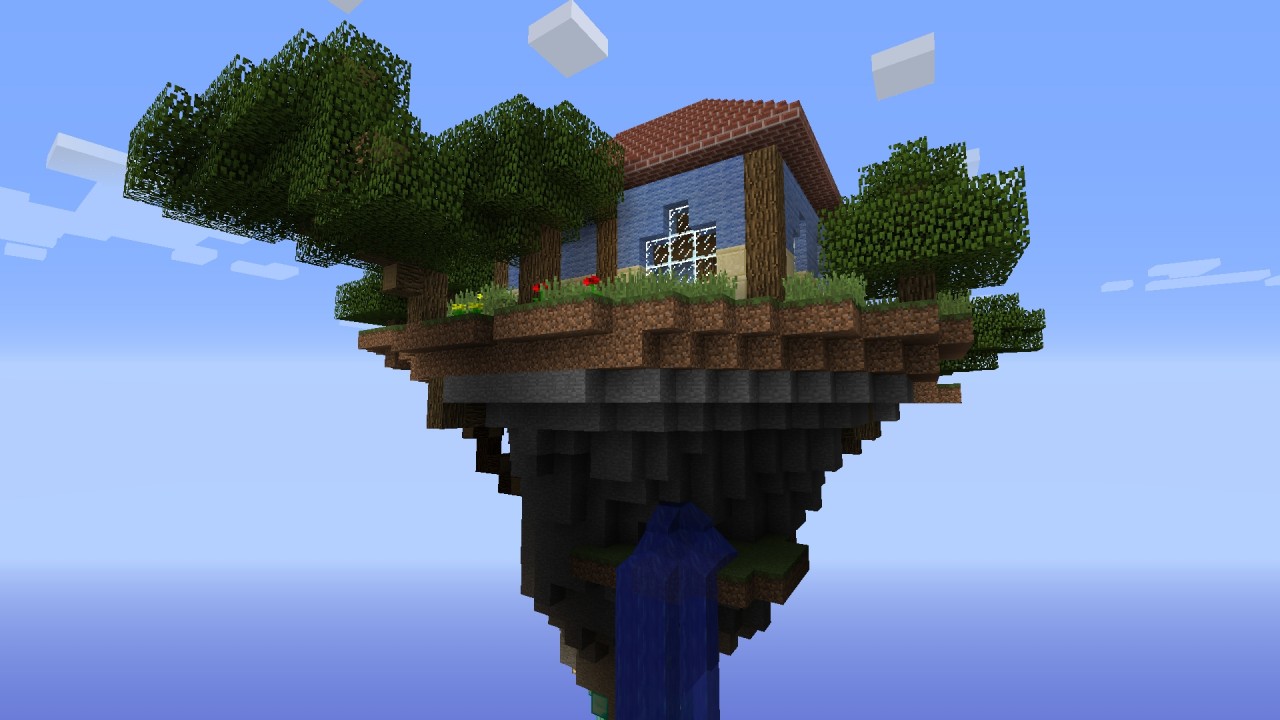 Floating Island Player Home Minecraft Map