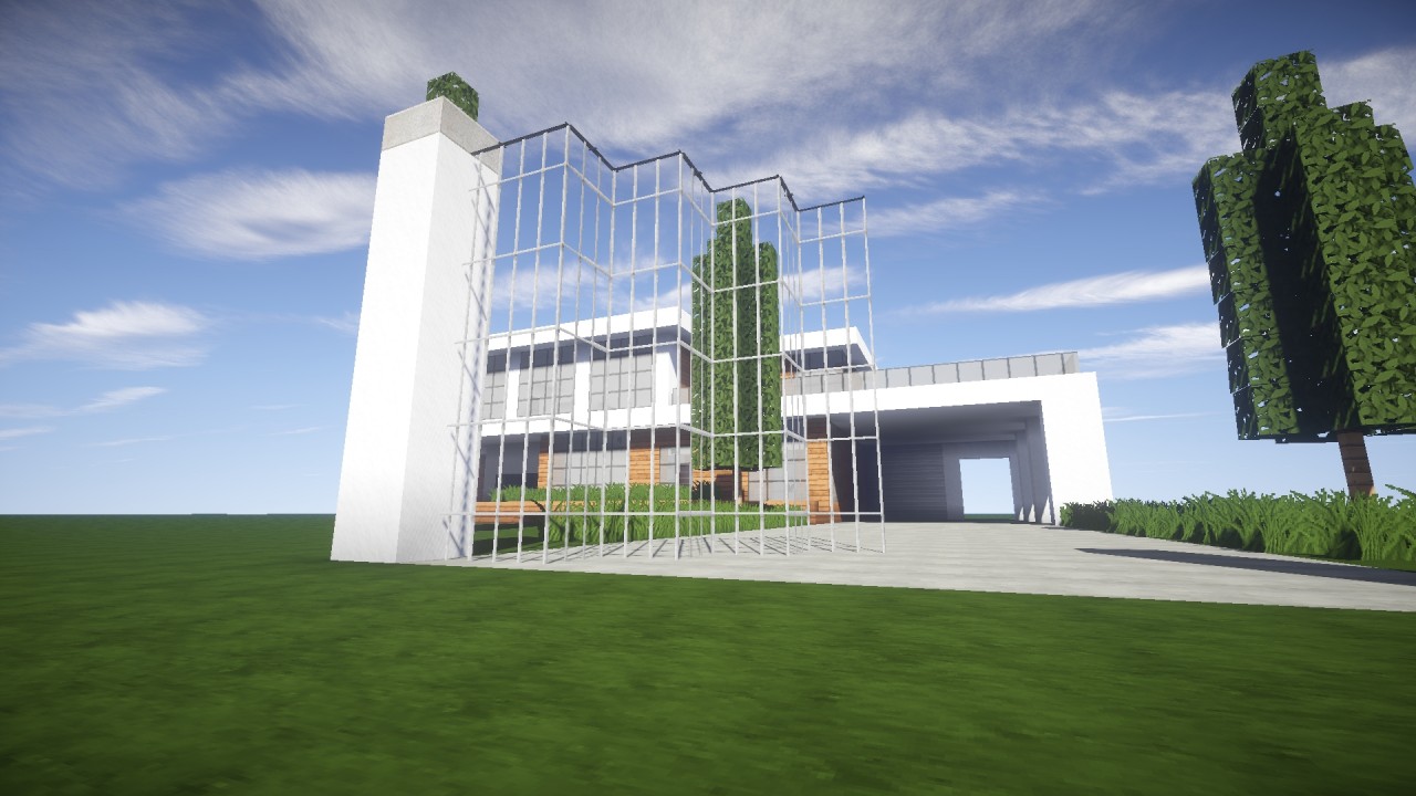 Modern Style House RECOMENDED TEXTURE PACK (Flow's HD) Minecraft Map