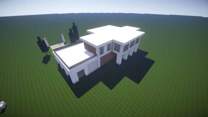 Modern Style House RECOMENDED TEXTURE PACK (Flow's HD) Minecraft Map