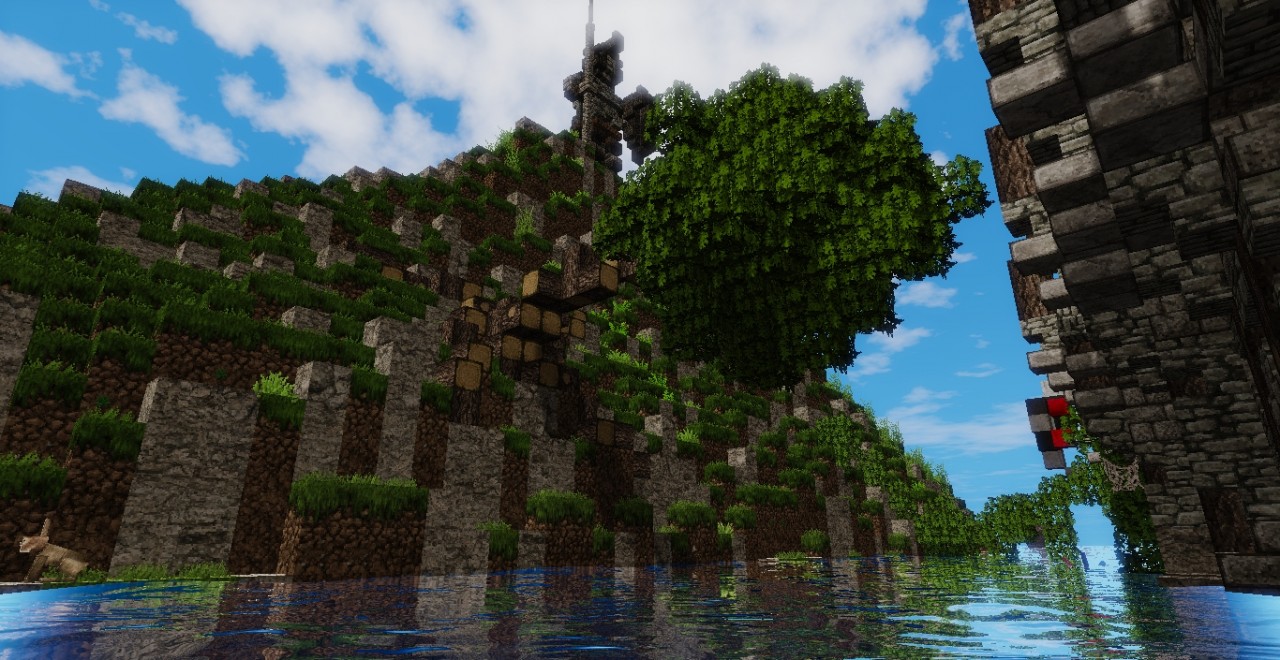 Sneak peak of the megabuild with download Minecraft Map