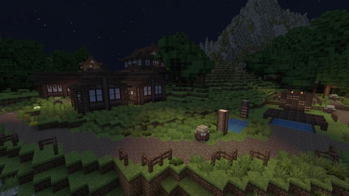 Japanese Barracks and Training Grounds Minecraft Map