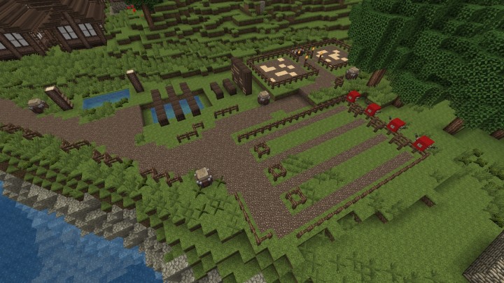 Japanese Barracks and Training Grounds Minecraft Map