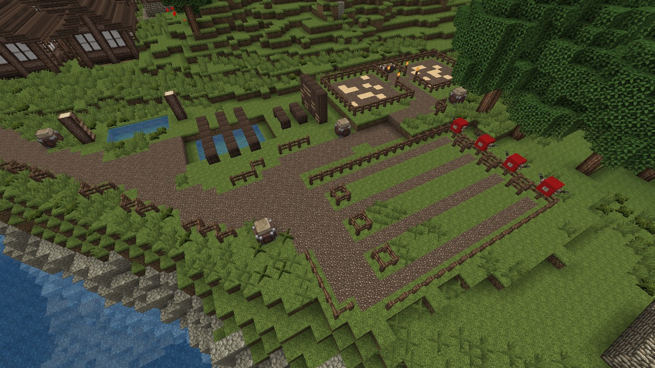 Japanese Barracks and Training Grounds Minecraft Map