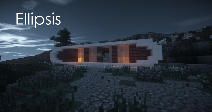 Ellipsis - modern house + Schematic Minecraft Map