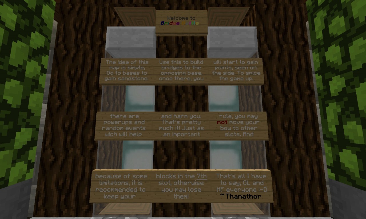 Bridge Battle Minecraft Map
