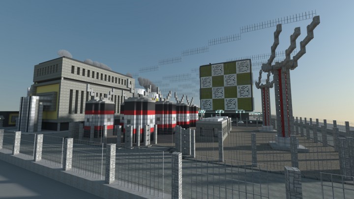 Nuclear power plant Minecraft Map