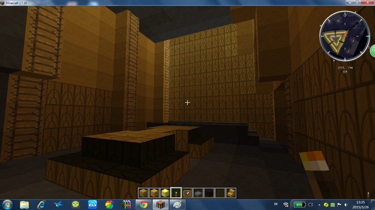 Stargate SG1 Ha'tak vessel with detailed interior Minecraft Map