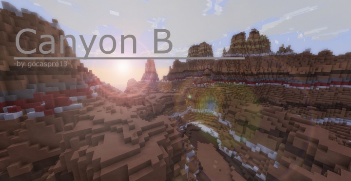 Canyon B | Custom Terrain - by gocaspro13 [download] Minecraft Map
