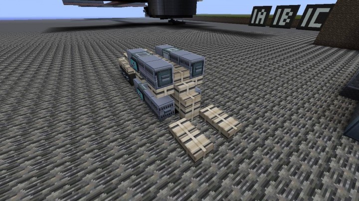 Aliens apc - dropship - cryopod mover Minecraft Map