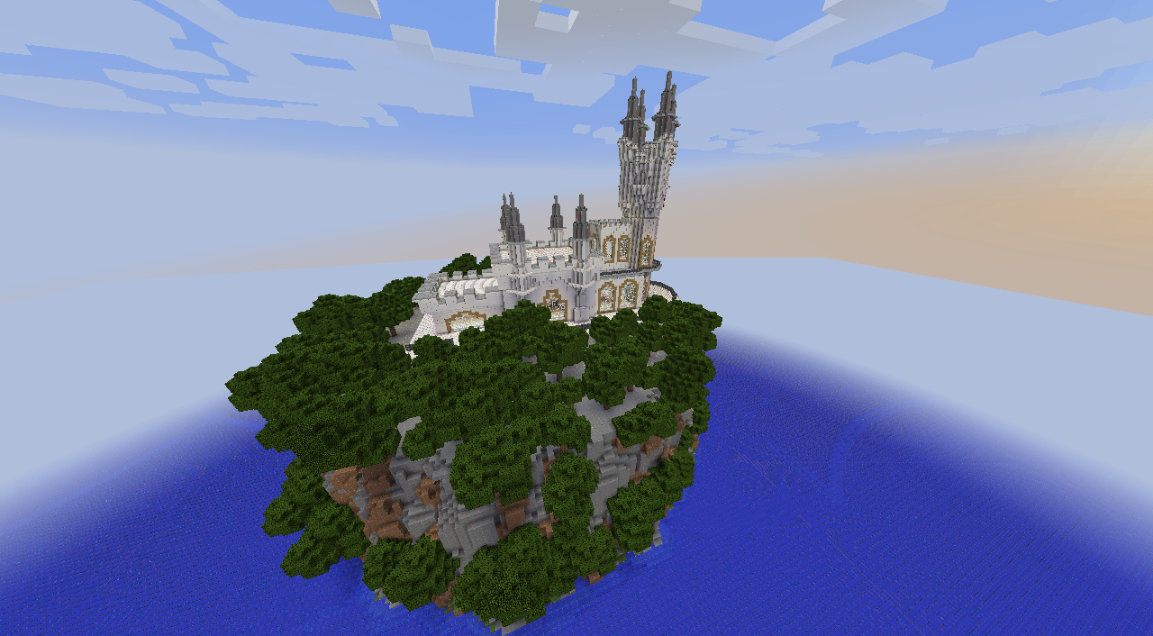 Castle on the island Minecraft Map