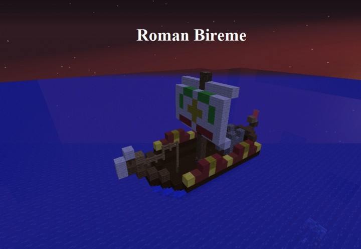 Roman Bireme (Roman Ships Series) Minecraft Map