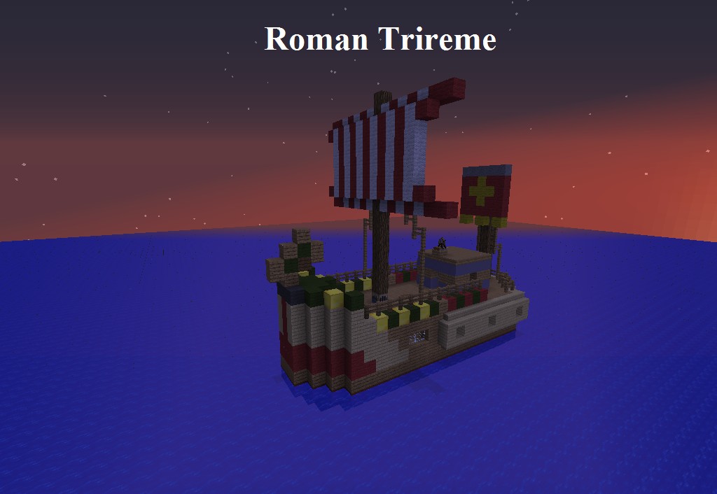 Roman Trireme (Roman Ships Series) Minecraft Project