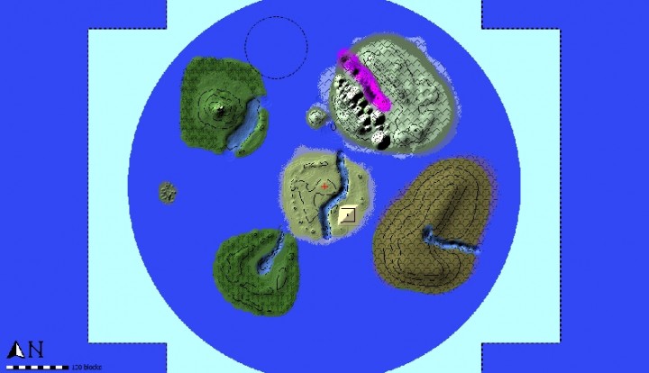 Five (and 2/3) Islands Minecraft Map