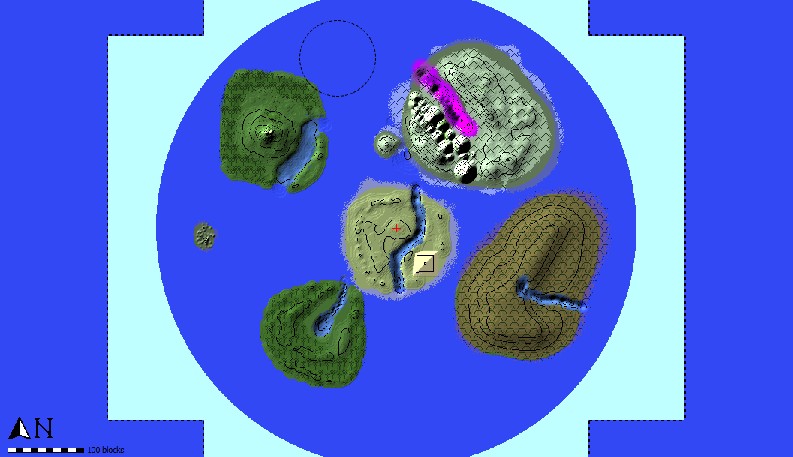 Five (and 2/3) Islands Minecraft Map