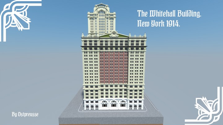 The Whitehall Building 1914. Minecraft Map