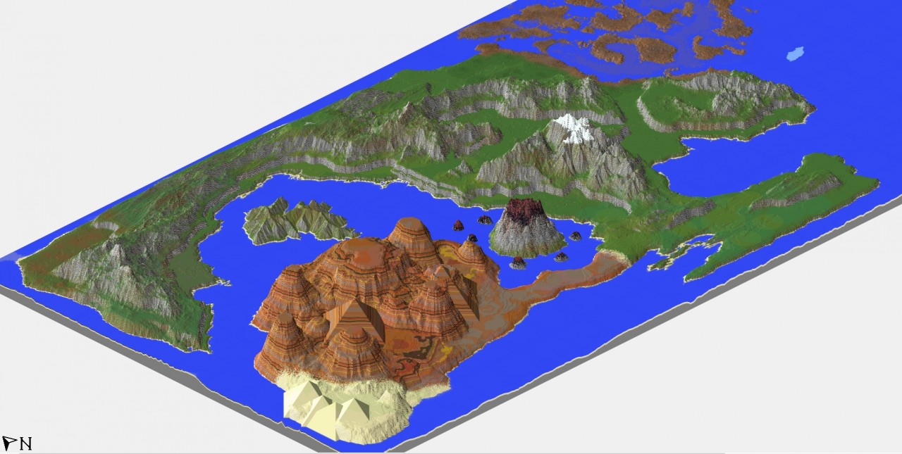 Huge RPG Map for Survival/Creative, Custom Trees -World Painter ...