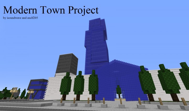 Modern Town Projekt Minecraft Map