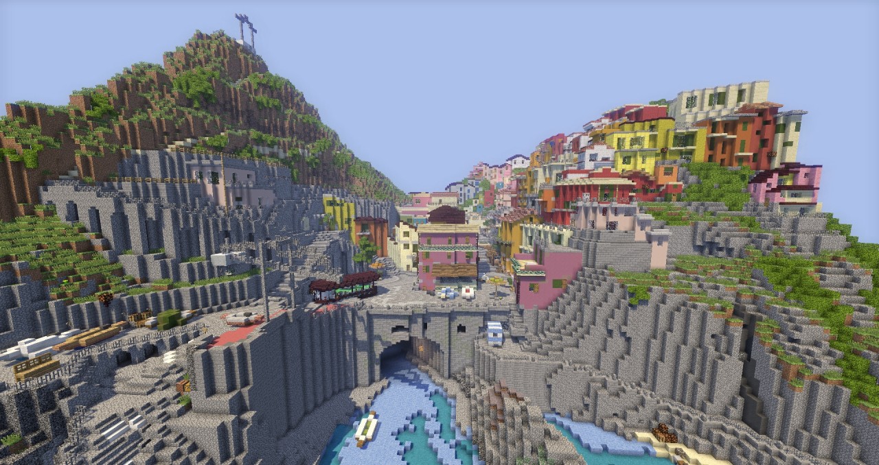 A cinque terre ”Manarola" in Italy【Minecraft】 Minecraft Map