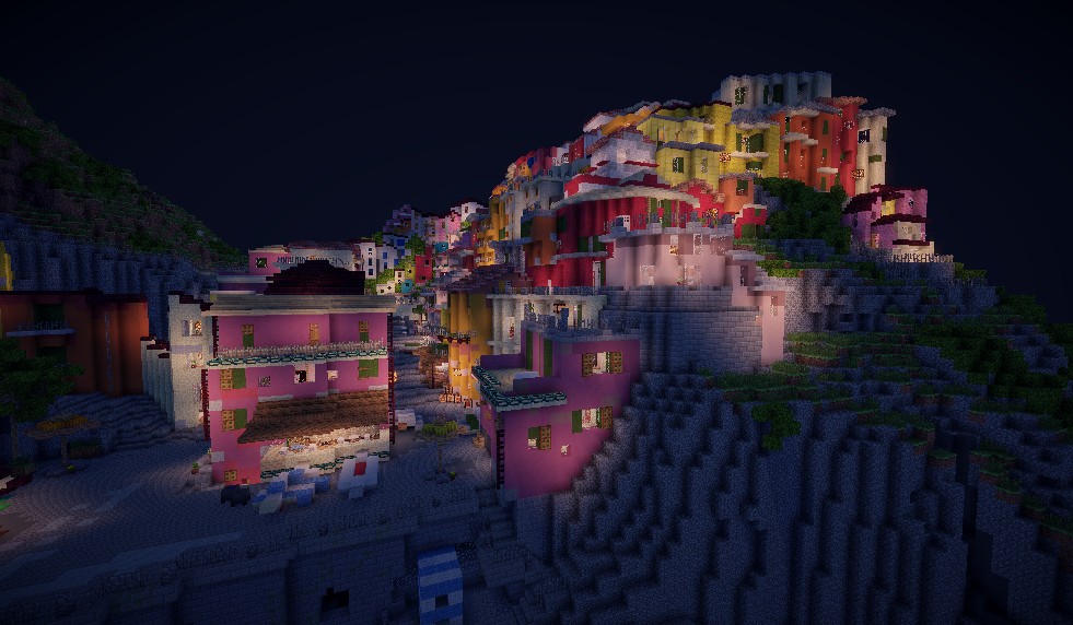 A cinque terre ”Manarola" in Italy【Minecraft】 Minecraft Map