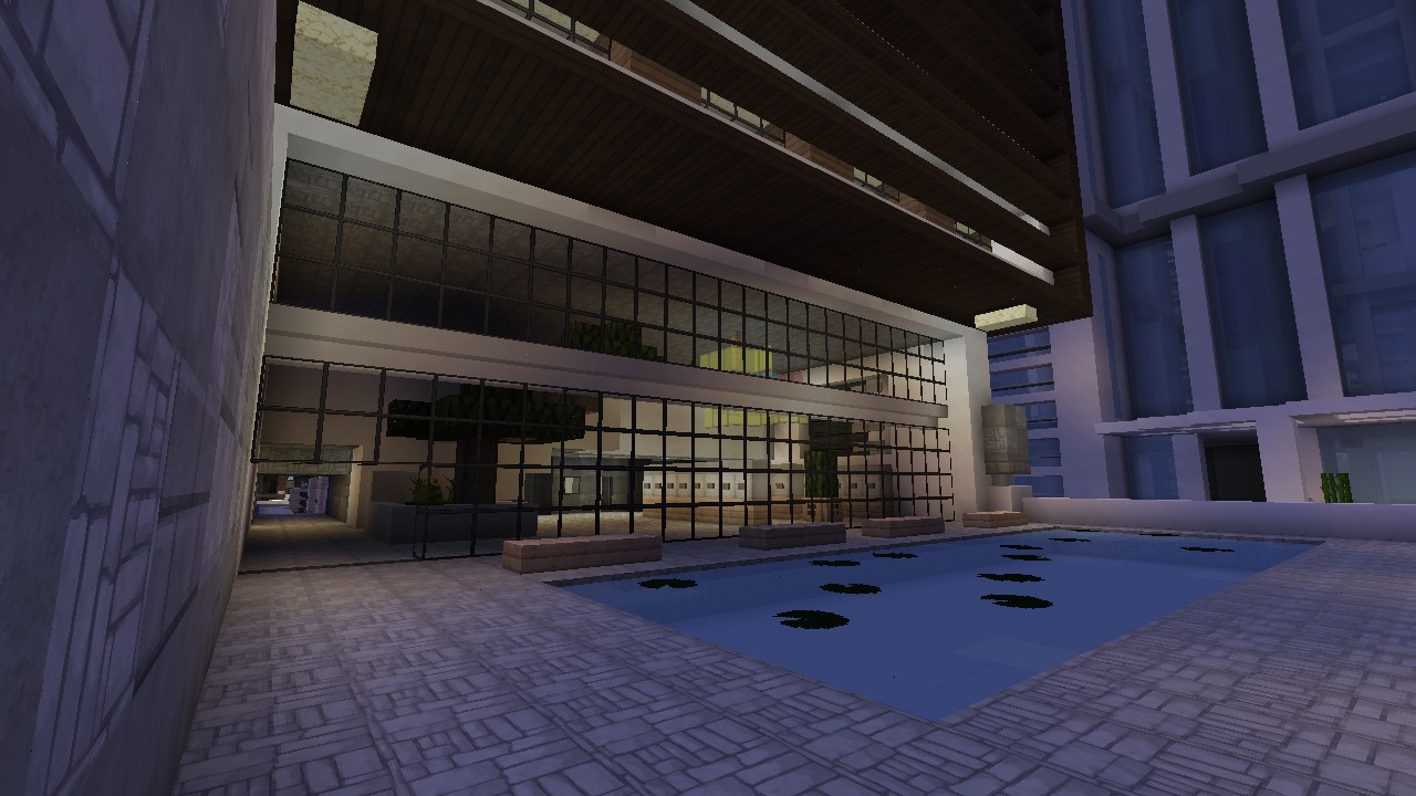 Gaz'in building - modern shape Minecraft Map