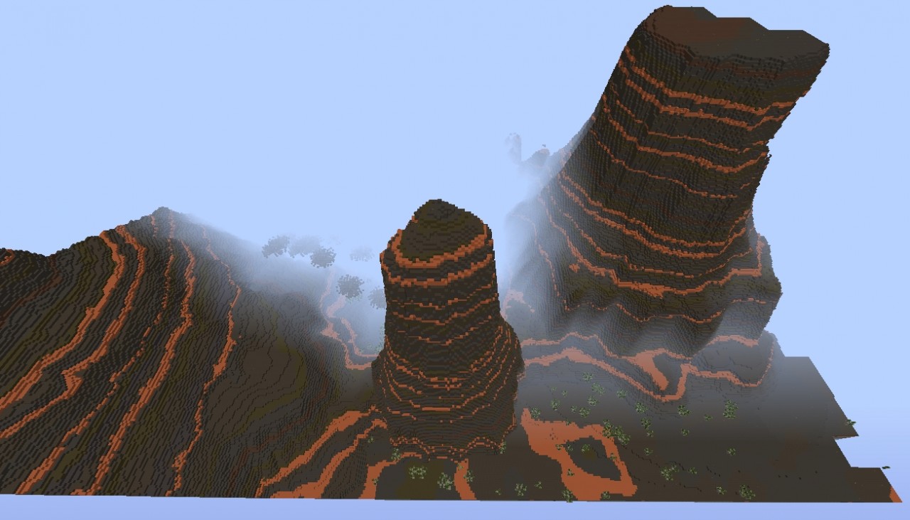Mesa Desert Chunk Display Minecraft Map