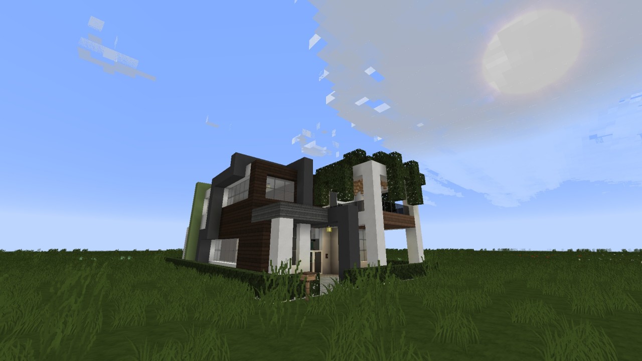 modded modern house Minecraft Map