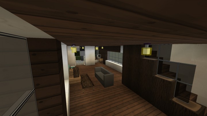 modded modern house Minecraft Map