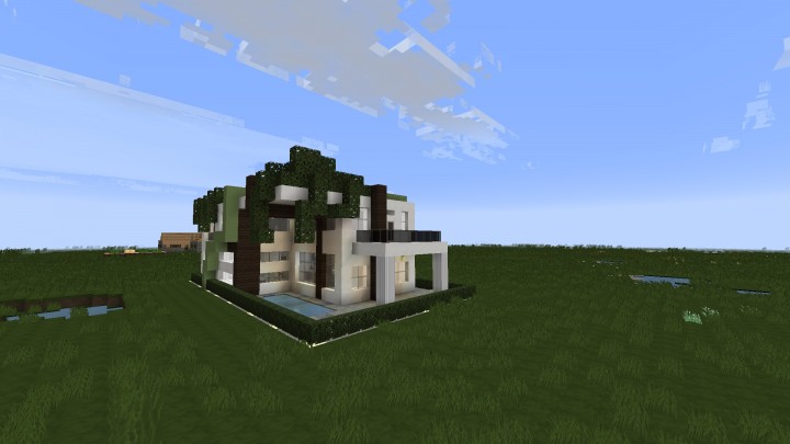 modded modern house Minecraft Map