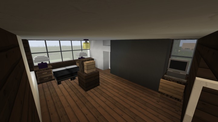 modded modern house Minecraft Map