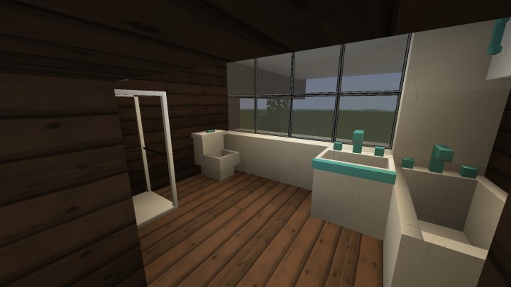 modded modern house Minecraft Map