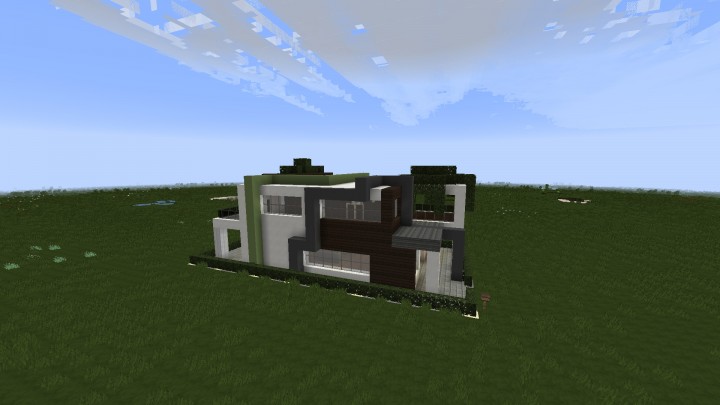 modded modern house Minecraft Map