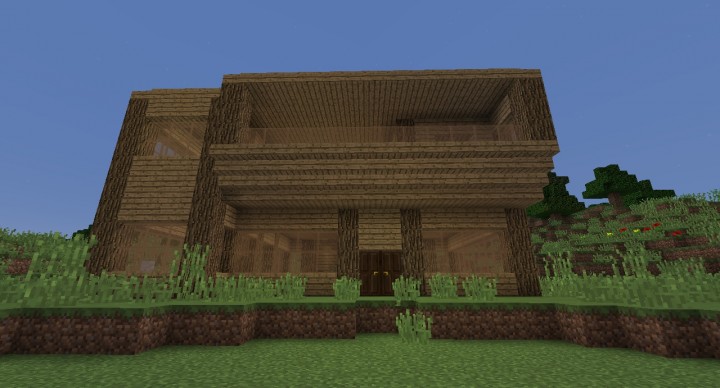 Mediocre wooden house Minecraft Map